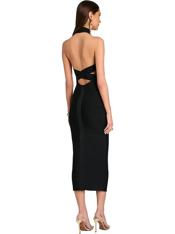 Retrofete Runa Bandage Knit Dress - Black