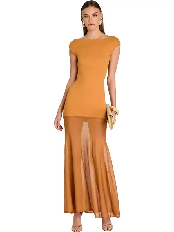 SEROYA Ophira Knit Dress - Dune
