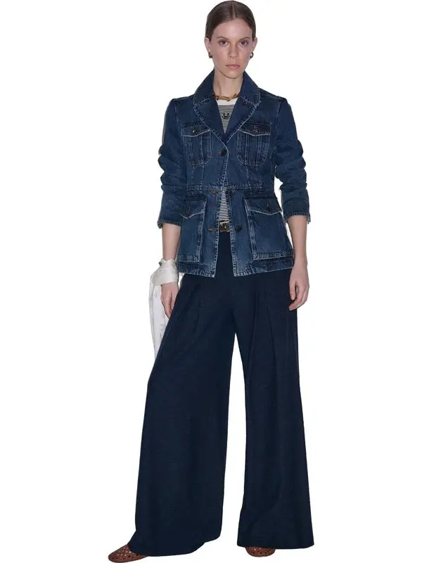 ME+EM Very Wide-leg Pant - Navy