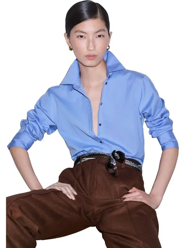 ME+EM Classic Collared Shirt - Blue
