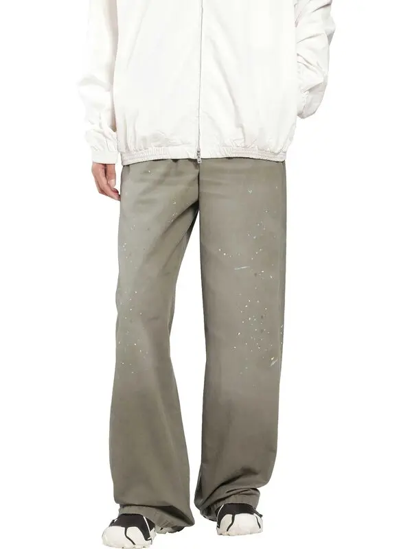 Acne Studios Washed Cotton Drawstring Trousers - Grey