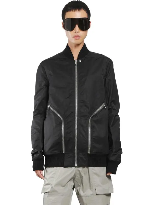 Rick Owens Tower Heizer Flight Jacket - Black