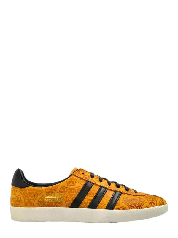 Adidas Mexicana Suede And Leather Lace-up Sneakers - Yellow