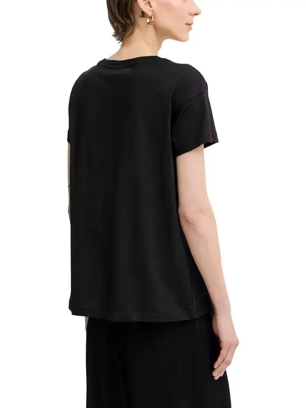 Armani Exchange Logo Print T-shirt - Black