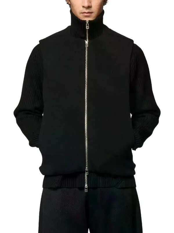 OMAR AFRIDI Wool Gilet - Black