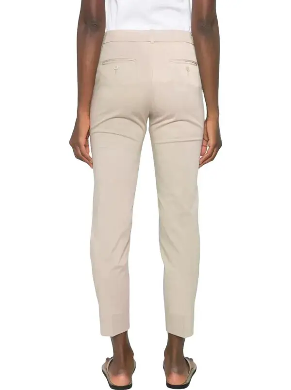Peserico Bead-embellished Crop Trousers - Neutrals
