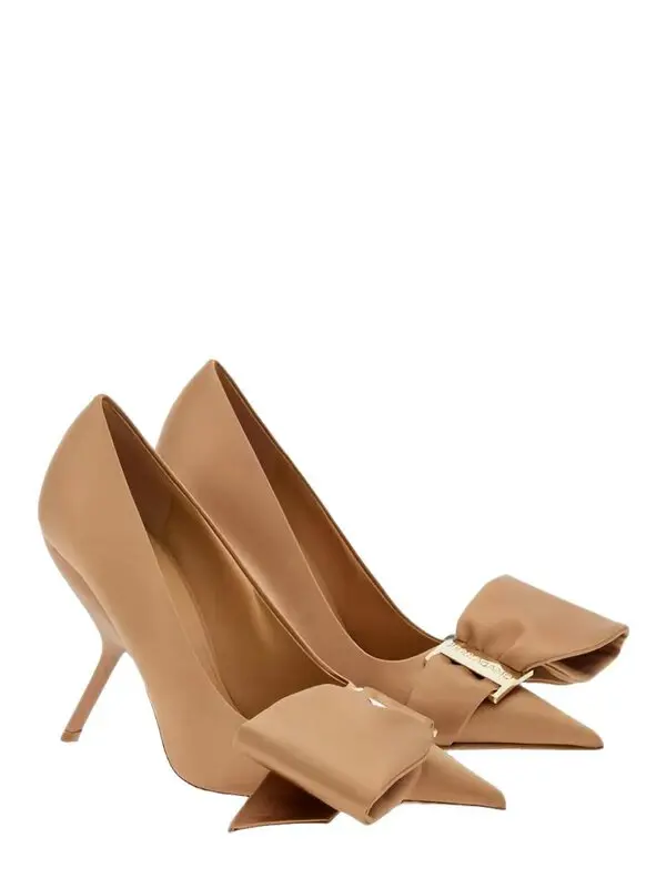 FERRAGAMO Bow Detail Pumps - Neutrals