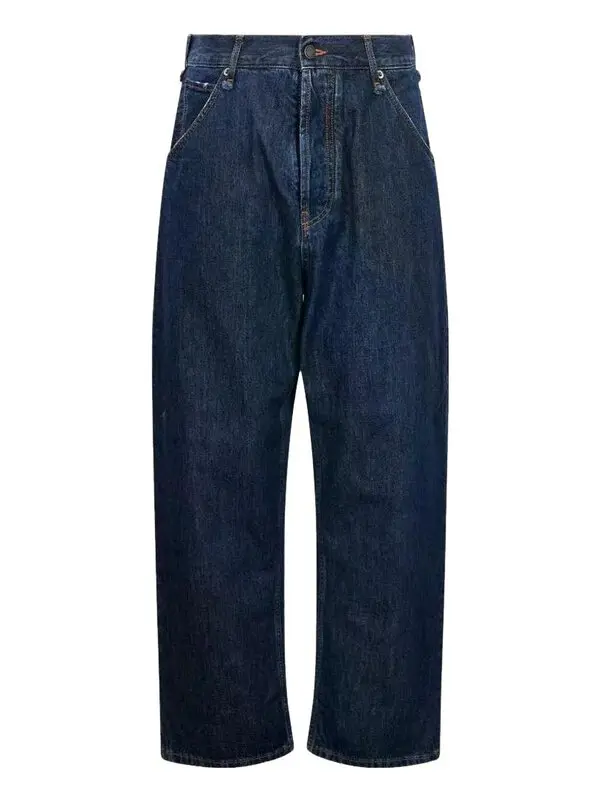 DARKPARK Rivet Detail Straight-leg Jeans - Blue