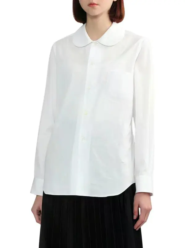 Comme Des Garçons Peter Pan Collar Shirt - White