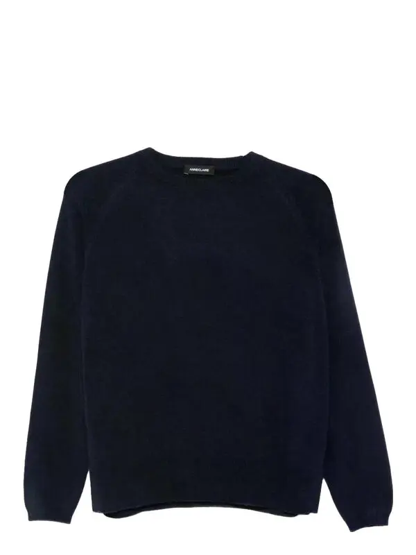 ANNE CLAIRE Raglan-sleeve Wool Sweater - Blue