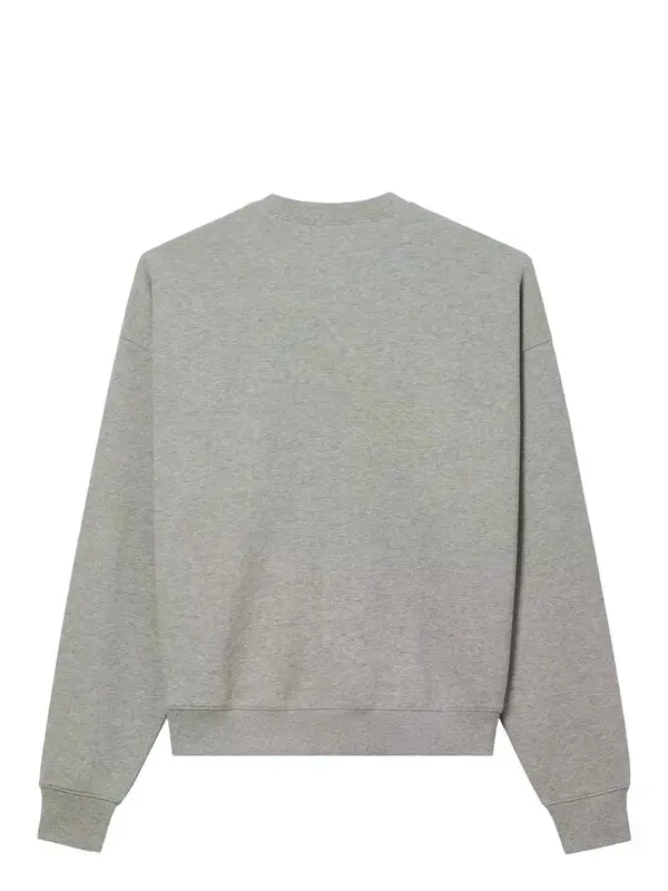 Off-White Logo Print Crew Neck Sweater - Grey