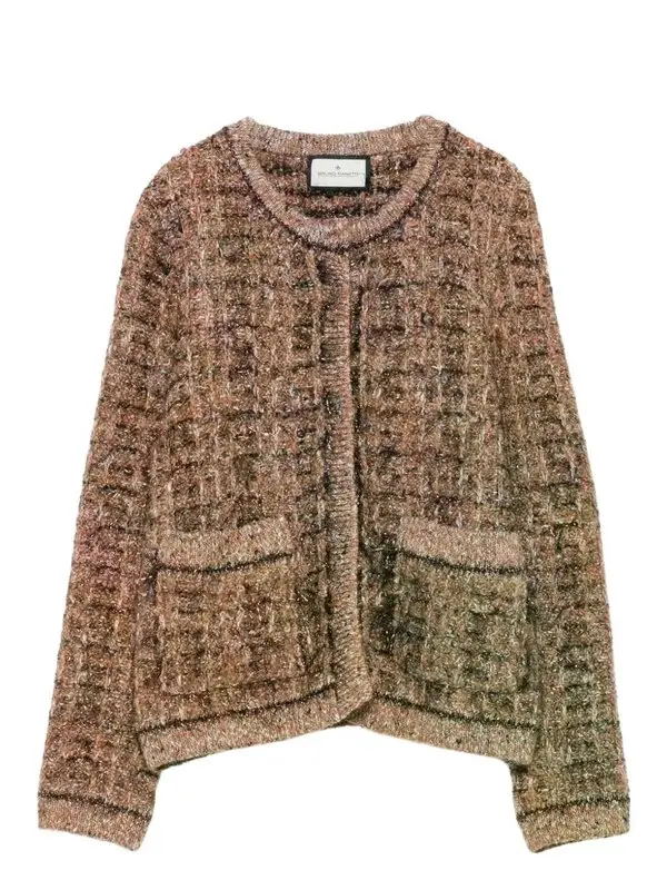 Bruno Manetti Bouclé Knit Cardigan - Neutrals