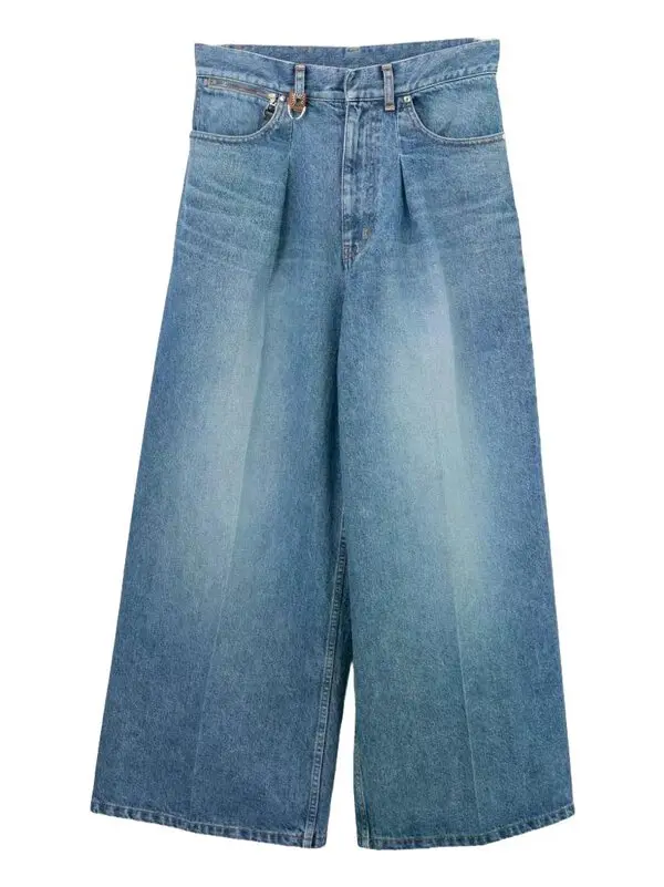 Toga Wide-leg Pleated Jeans - Blue