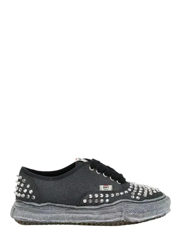 Mihara Yasuhiro Wayne Studded Canvas Sneakers - Black