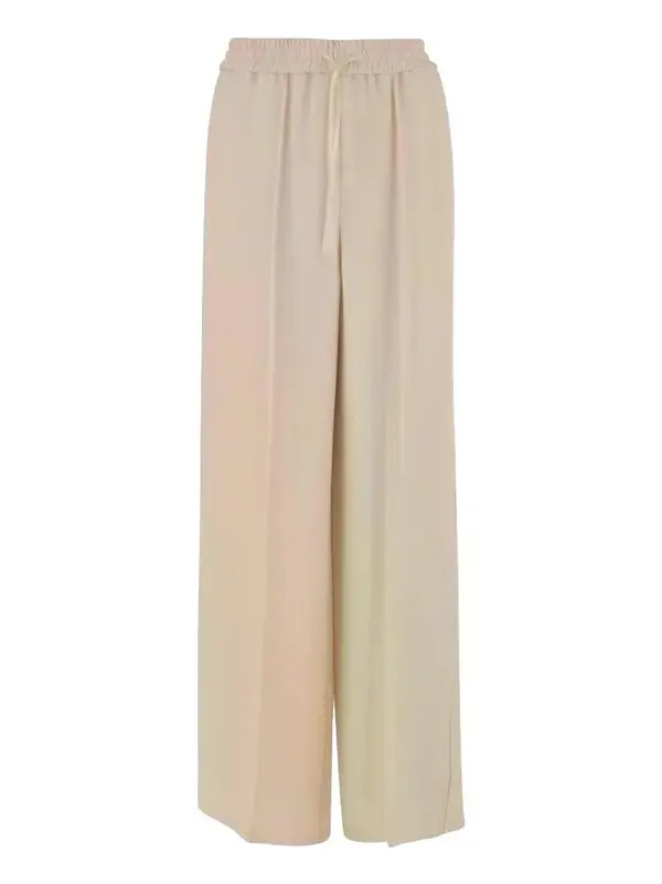 Valentino Garavani Silk Wide-leg Trousers - Neutrals