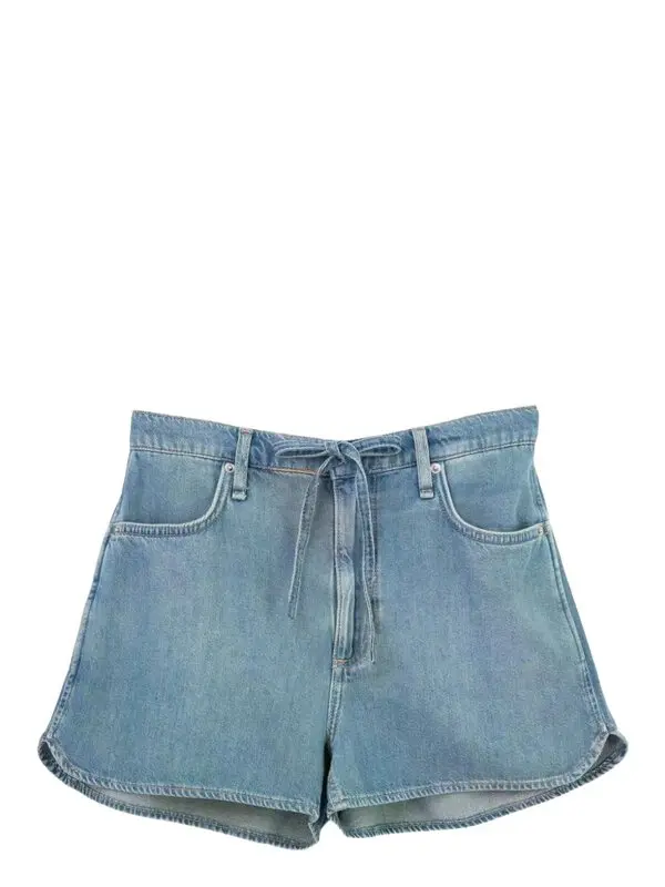 Rag & Bone Belt Loops Denim Shorts - Blue