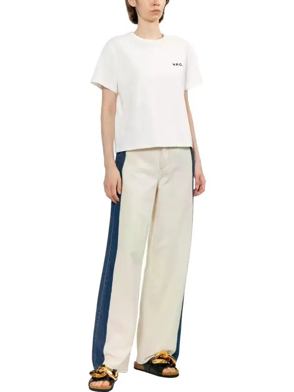 Rag & Bone Two-tone Straight-leg Jeans - Neutrals