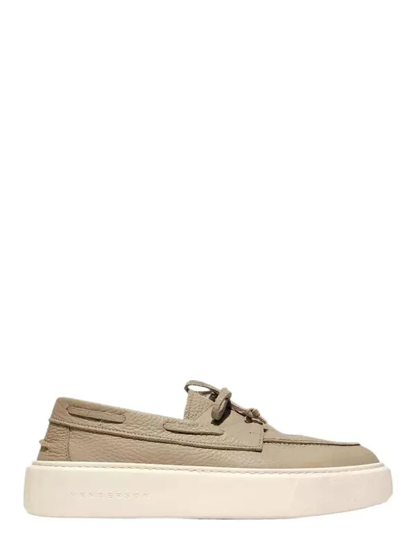 HENDERSON BARACCO Grainy Leather Loafers - Neutrals