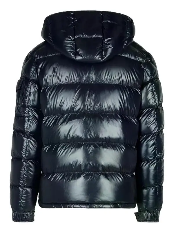 Moncler Maya Hooded Short Down Jacket - Blue
