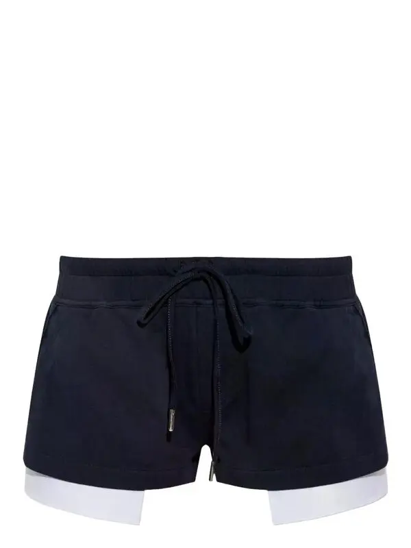 Dsquared2 Layered Drawstring Shorts - Blue