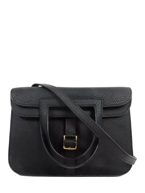 Hermès Halzan 25 Shoulder Bag - Black