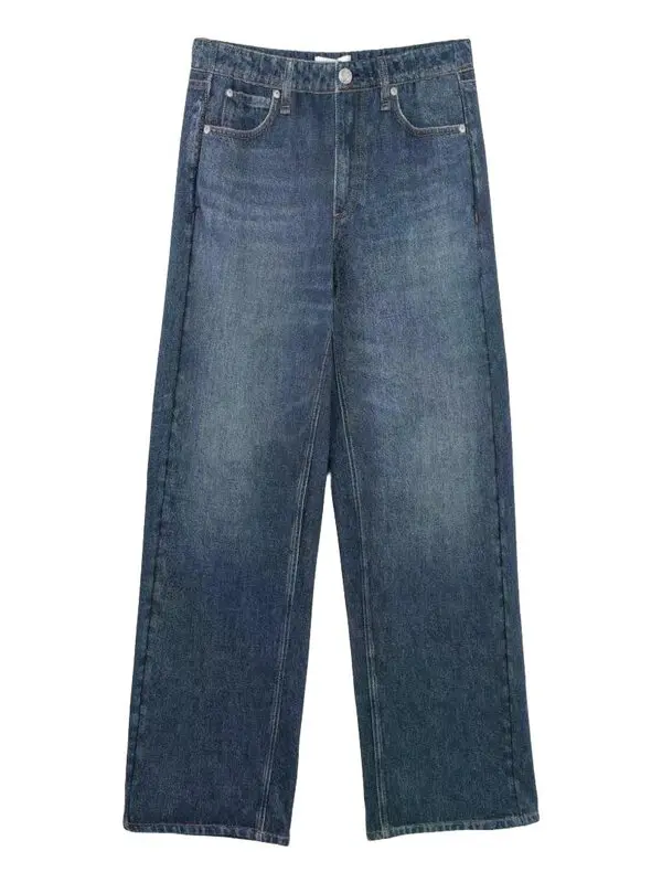 Rag & Bone Wide Leg Jeans - Blue