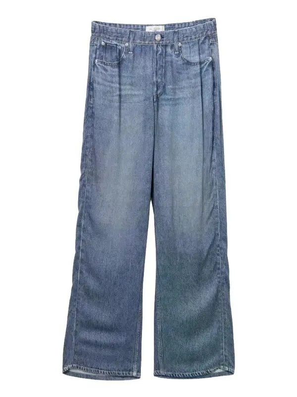 Rag & Bone Wide-leg Denim Trousers - Blue