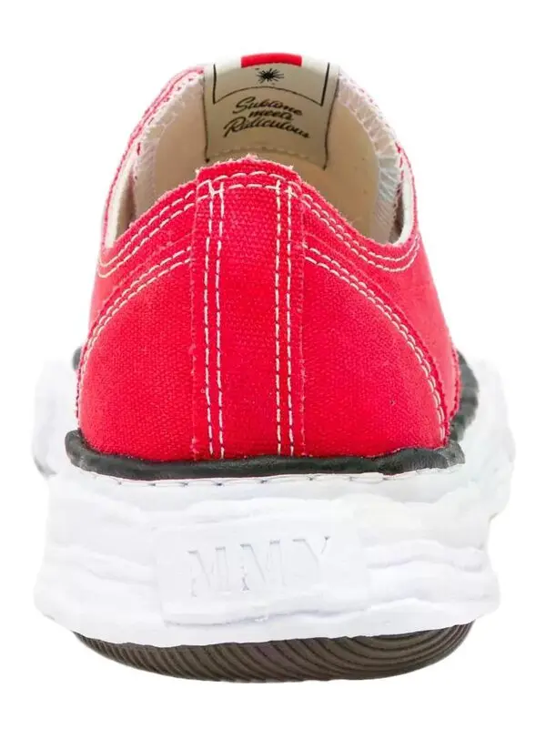 Mihara Yasuhiro Distressed Low-top Trainers - Red