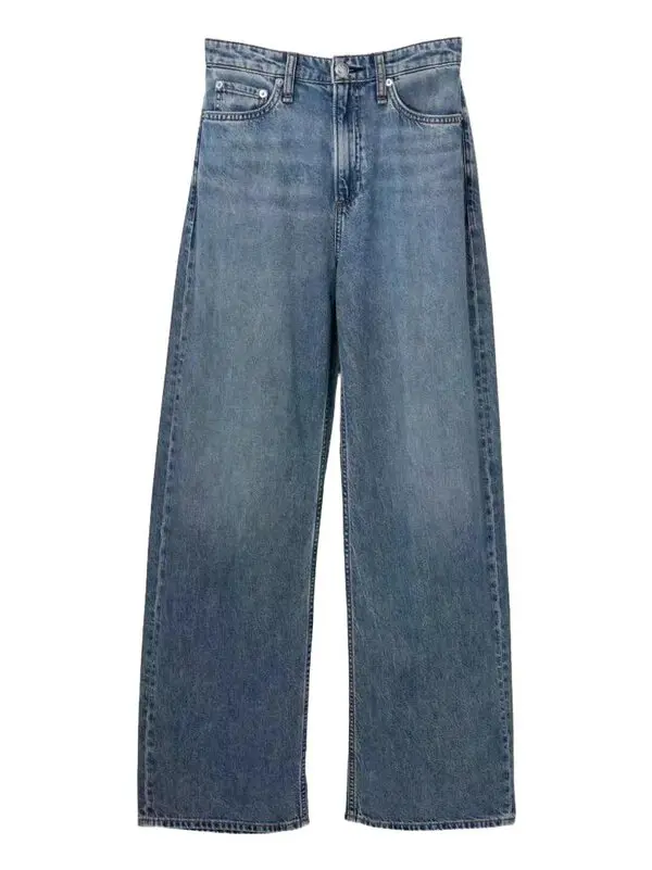 Rag & Bone Logan Wide Leg Jeans - Blue