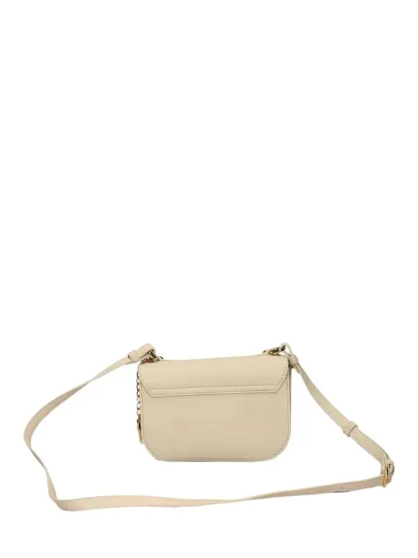 Moschino Chain-link Heart Charm Crossbody Bag - Neutrals