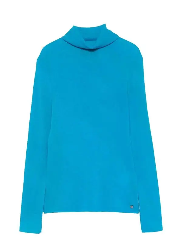 MARCCAIN Roll Neck Long Sleeve Sweater - Blue