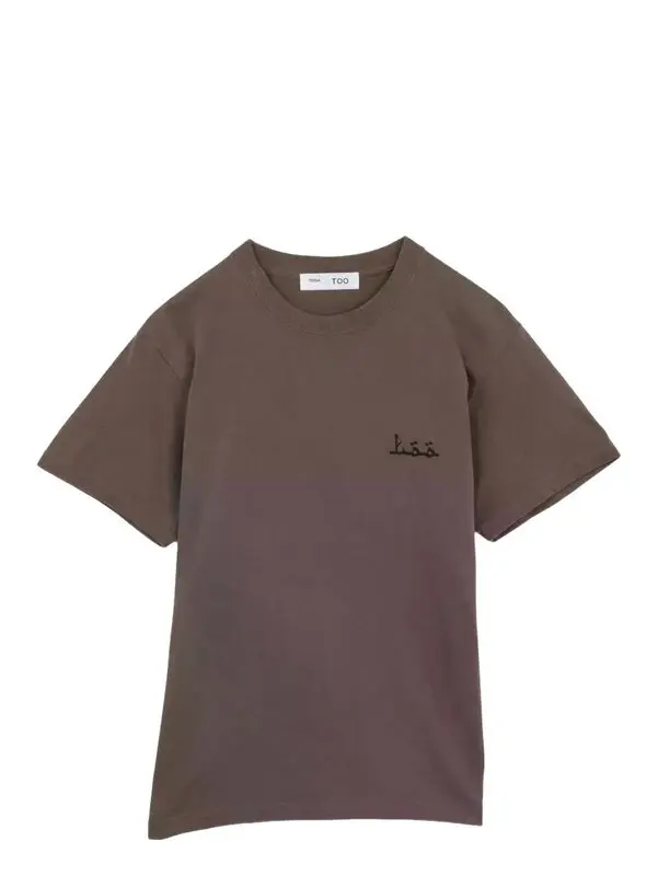 Toga Graphic-print Studded T-shirt - Brown