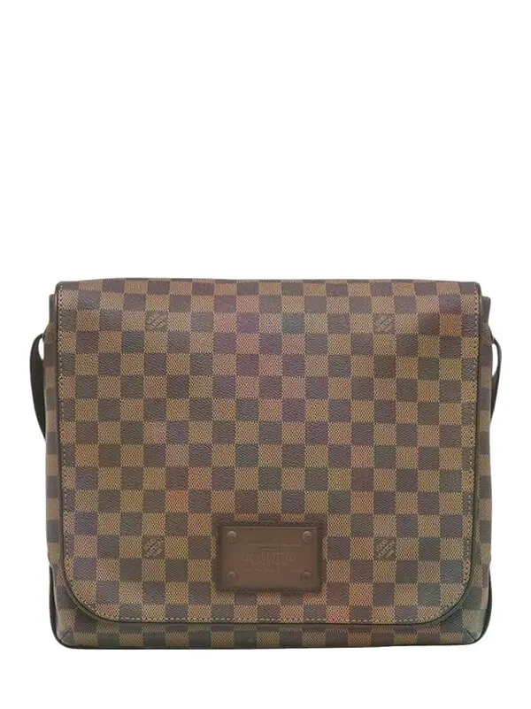 LOUIS VUITTON Damier Ebene Brooklyn Mm Crossbody Bag - Brown