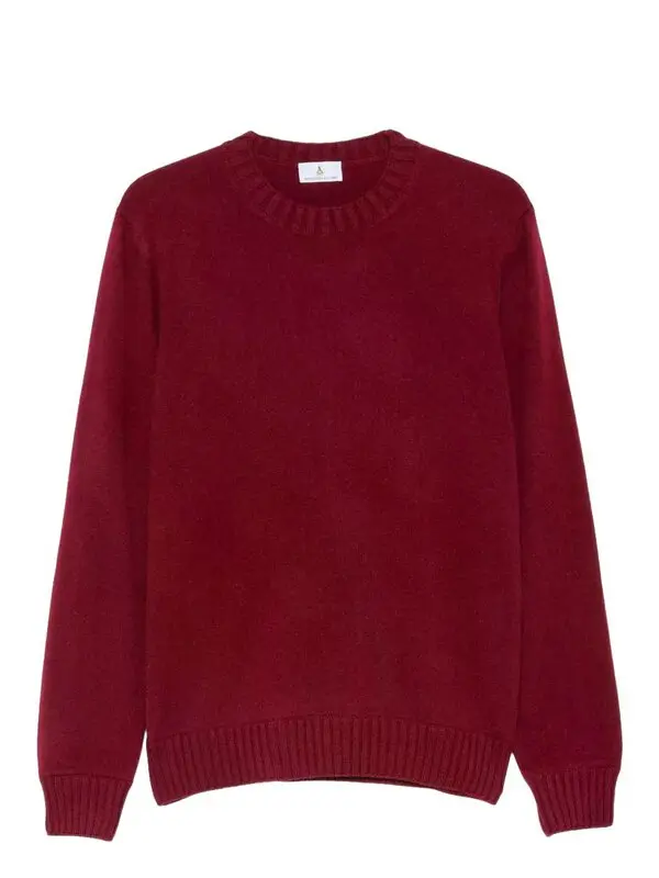 MAGAZZINO RICAMBI Ribbed-trim Crew Neck Sweater - Red