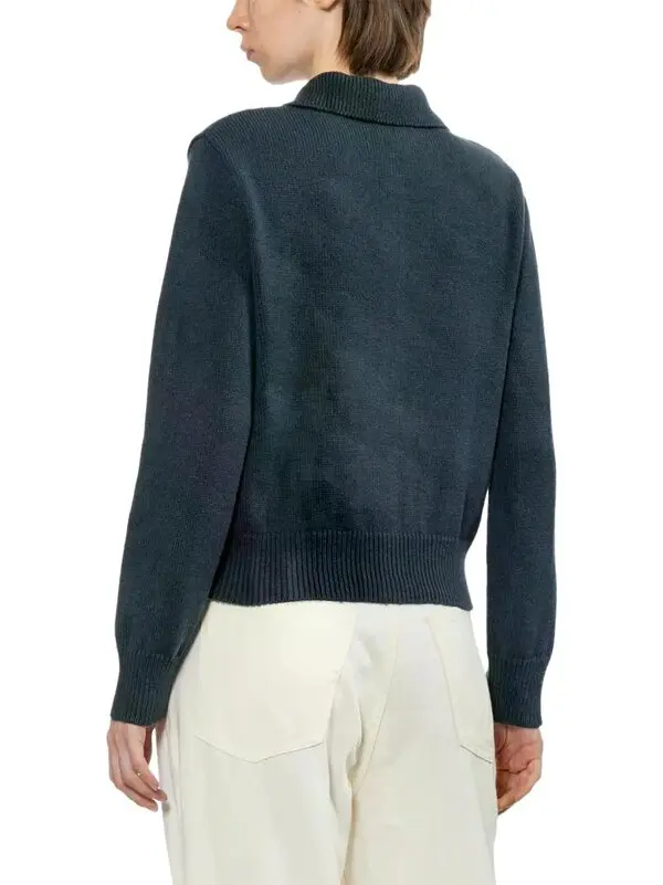 A.p.c. Collared Button-front Cardigan - Blue