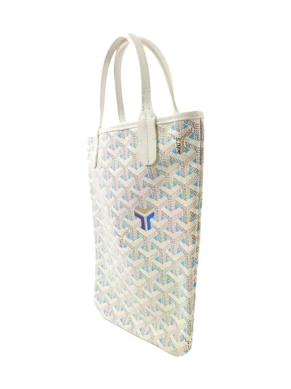Goyard Pm Pitiers Claire-voie Two-way Handbag - White