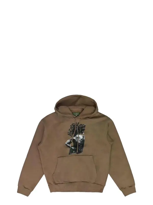 DENIM TEARS X Arthur Jafa Graphic-print Drawstring Hoodie - Brown