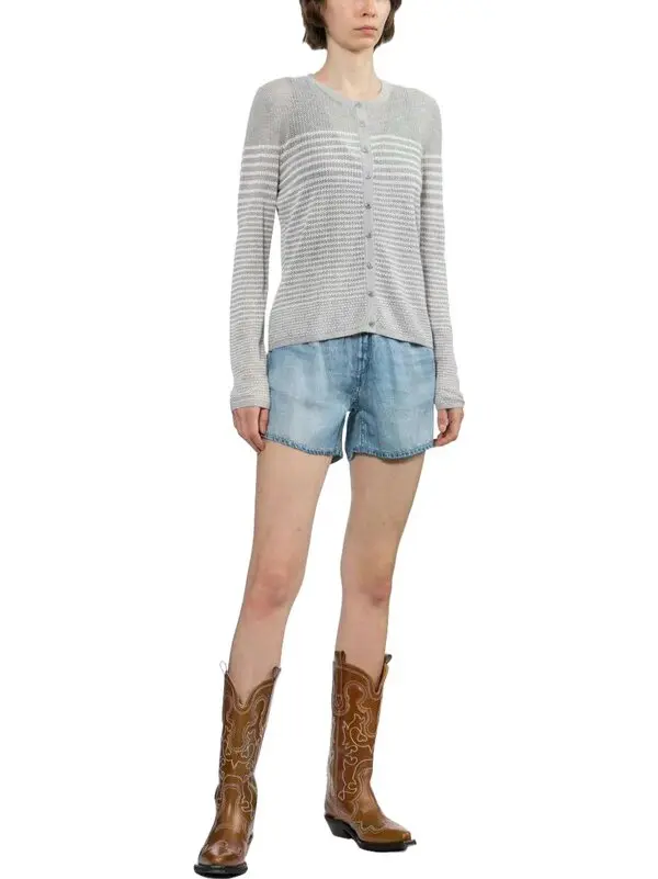 Rag & Bone Faded Effect Shorts - Blue