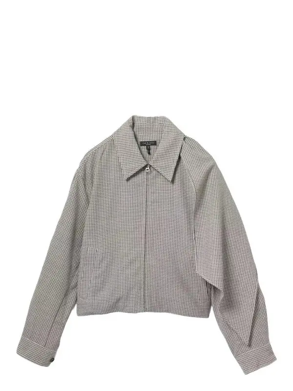 Rag & Bone Krista Checked Wool Jacket - Neutrals