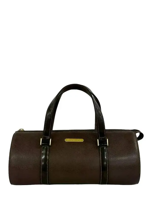 Burberry Calf Leather Handbag - Brown