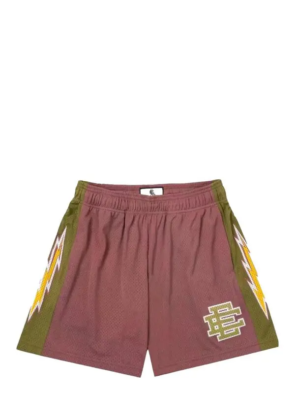ERIC EMANUEL Lightning-bolt Mesh Shorts - Pink