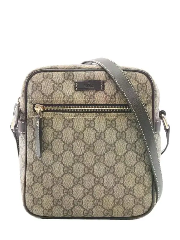 Gucci Gg Supreme Monogram Crossbody Bag - Neutrals