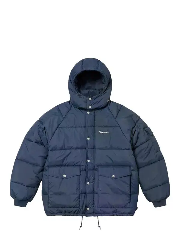 Supreme Jane's Addiction Mechanics Puffer Jacket - Blue