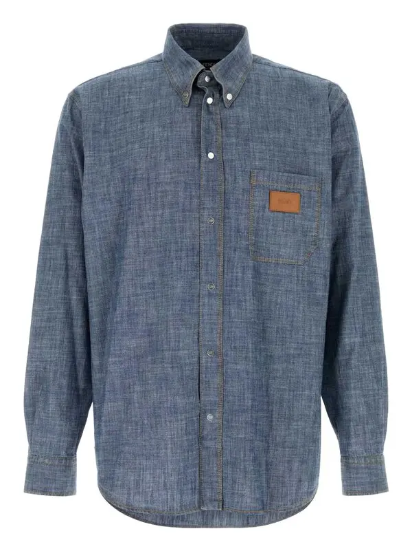 Fendi Light- Chambray Shirt - Blue