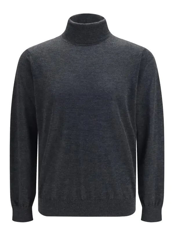 Giorgio Armani Cashmere Turtleneck Sweater - Gray