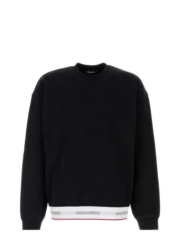 Dsquared2 Cotton Oversized Sweatshirt - Black