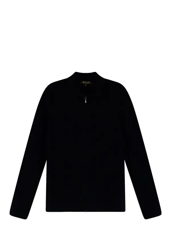 Loro Piana Petunia Cashmere, Silk And Virgin Wool Cardigan - Black