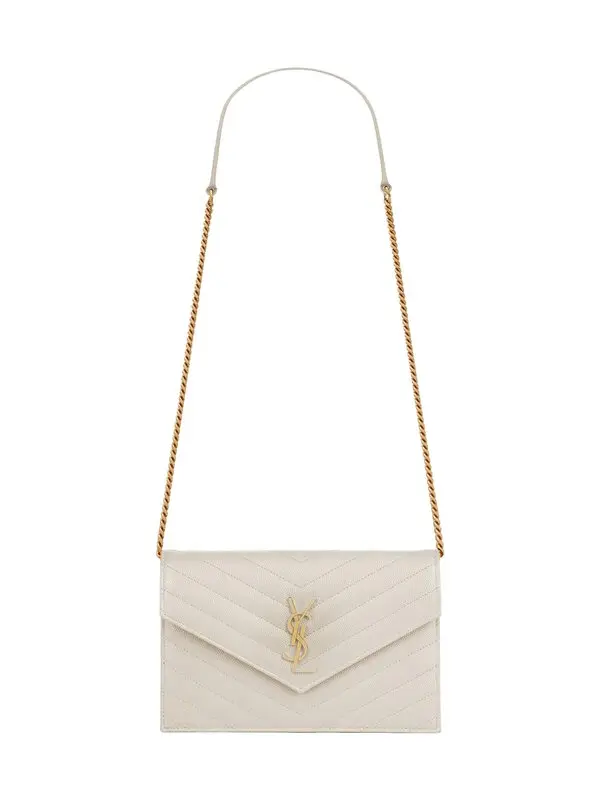 Saint Laurent Envelope Leather Crossbody Bag - Multicolor