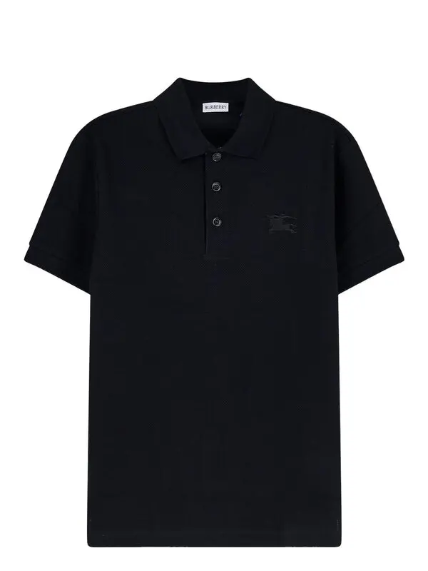Burberry Cotton Polo Shirt - Black