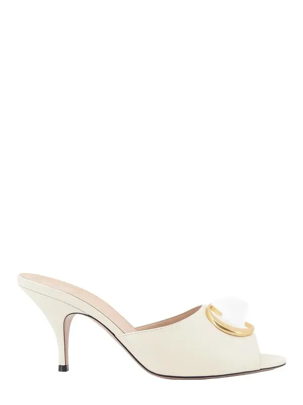 Dior Leather Mules With Cd Detail - Multicolor